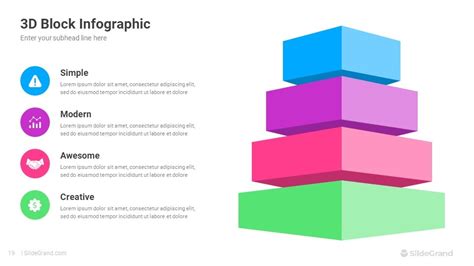 D Block Infographics PowerPoint Template Designs SlideGrand