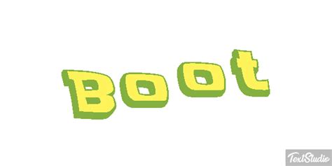 Boot Word Animated  Logo Designs