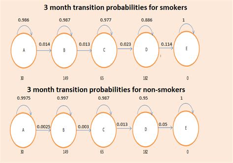 Structure Of The Markov Model With Estimated Month Transition Download Scientific Diagram