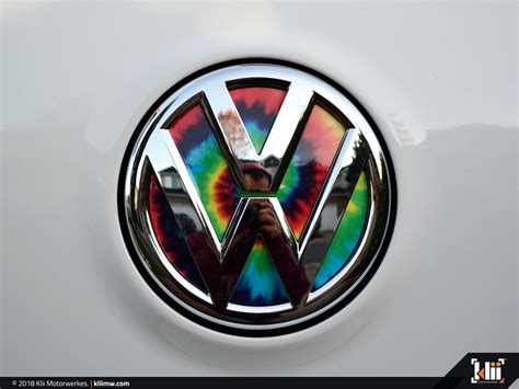 Vw Rear Badge Insert Tie Dye Klii Motorwerkes