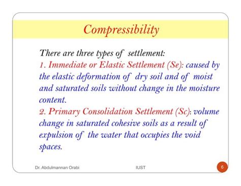 Lecture 8 Consolidation And Compressibility Pdf Physics Science