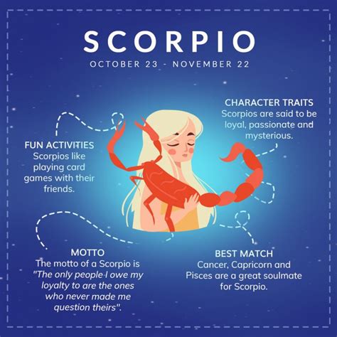Scorpio Traits Explore Fun Activities Best Zodiac Match Motto