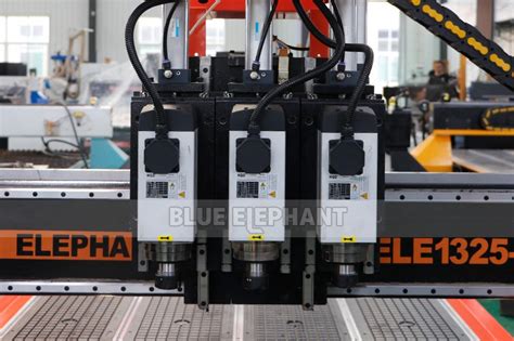 1325 CNC Wood Furniture Engraving Machine With Multi Spindles Blue Elephant CNC Machinery