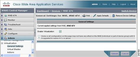 Cisco Wide Area Application Services Configuration Guide Software Version 411 Configuring