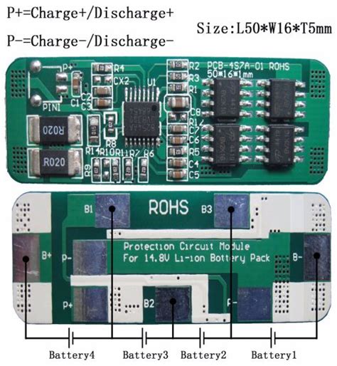 Protection Circuit Module Pcb For 11 1v Li Ion Battery Pack