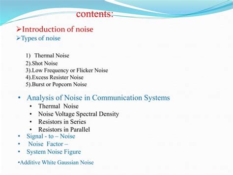 Noise In Communication System PPTX Computer Networking Computing