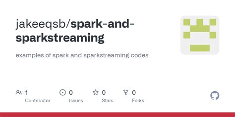 Github Jakeeqsbspark And Sparkstreaming Examples Of Spark And Sparkstreaming Codes