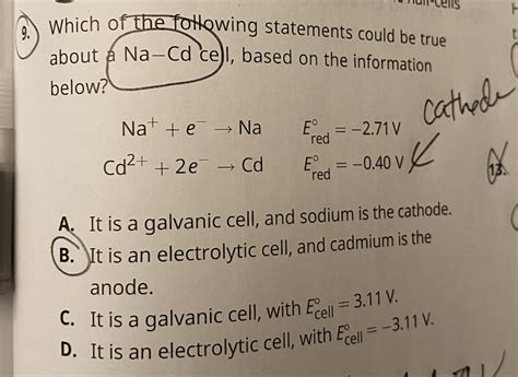 Gen Chem Electrochemistry Question R Mcat