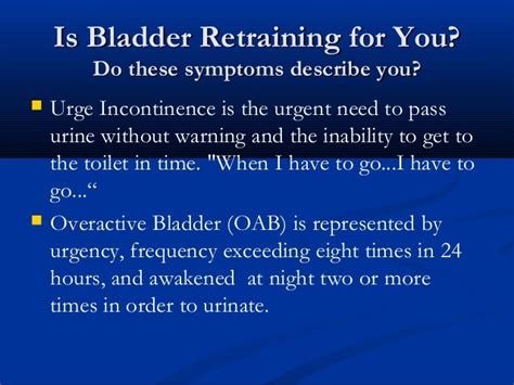Bladder Retraining