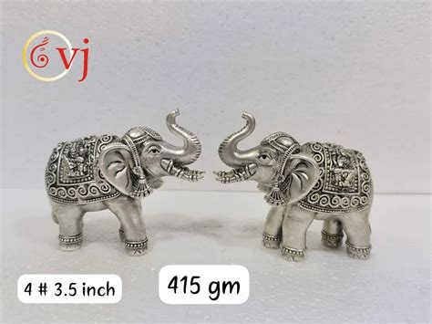 Silver Hathi Statue At ₹ 125gram Silver Sculpture In Mumbai Id