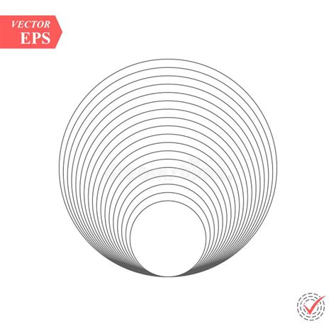Abstract Pattern Of Intersecting And Overlapping Circles Stock