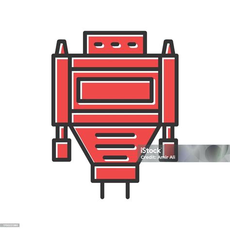 Vga 케이블 아이콘 0명에 대한 스톡 벡터 아트 및 기타 이미지 0명 디자인 벡터 Istock