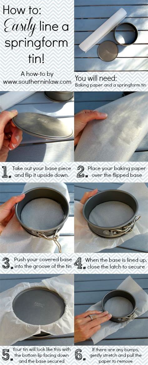 How To Line A Spring Form Tin Easily Artofit
