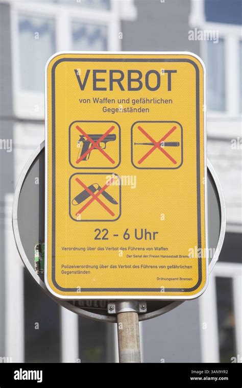 Weapons Prohibition Sign Weapons Prohibition Zone Weapons Prohibition