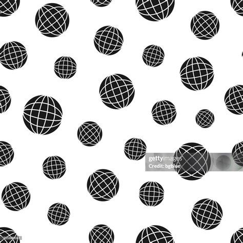 Globe Seamless Pattern Icons On White Background High Res Vector Graphic Getty Images
