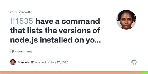 Have A Command That Lists The Versions Of Nodejs Installed On Your