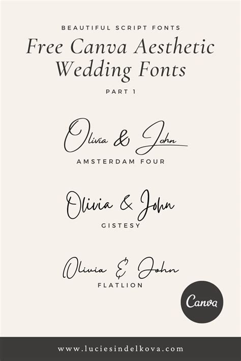 Free Aesthetic Wedding Canva Script Hand Written Fonts Fuentes De
