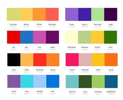 Color Combinations Guide The Ultimate Cheat Sheet 3 Way Color Combos