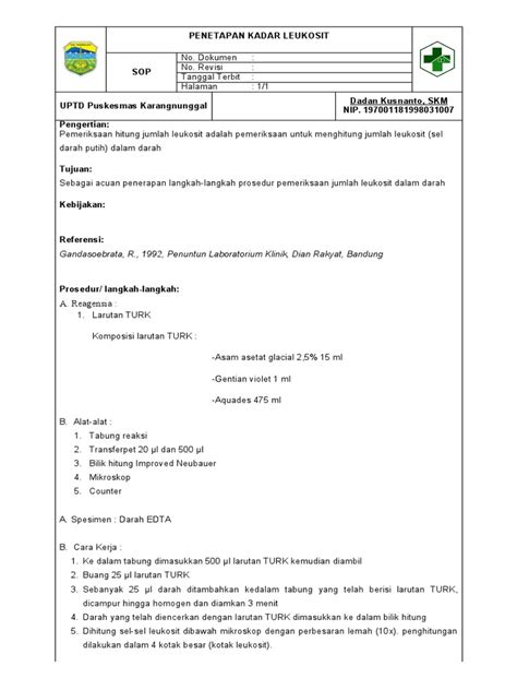 Pemeriksaan Leukosit Pdf