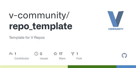 Github V Communityrepotemplate Template For V Repos