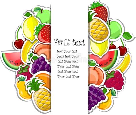 Fruit Background Vector Illustration