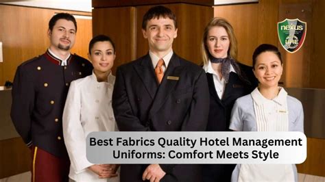 Best Fabrics Quality Hotel Management Uniforms Comfort Meets Style