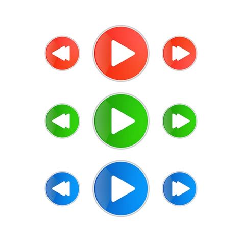 Premium Vector Call To Action Button Set For Video Player
