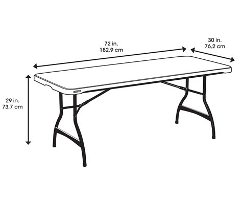 Rectangular Folding Table Dimensions 4ft And 6ft White Heavy Duty