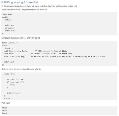 Solved 818 Programming 8 Linkedlist N This Programming