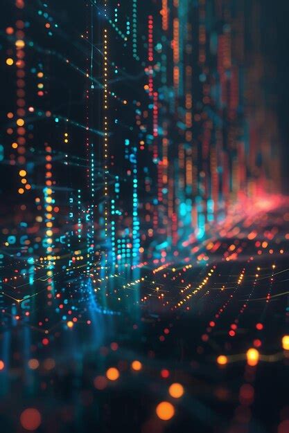 Premium Photo Algorithmic Trading With Abstract Ai Neural Network