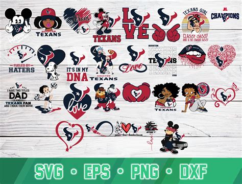 Houston Texans Svg Bundle Houston Texans Svg Dxf Eps Png Inspire