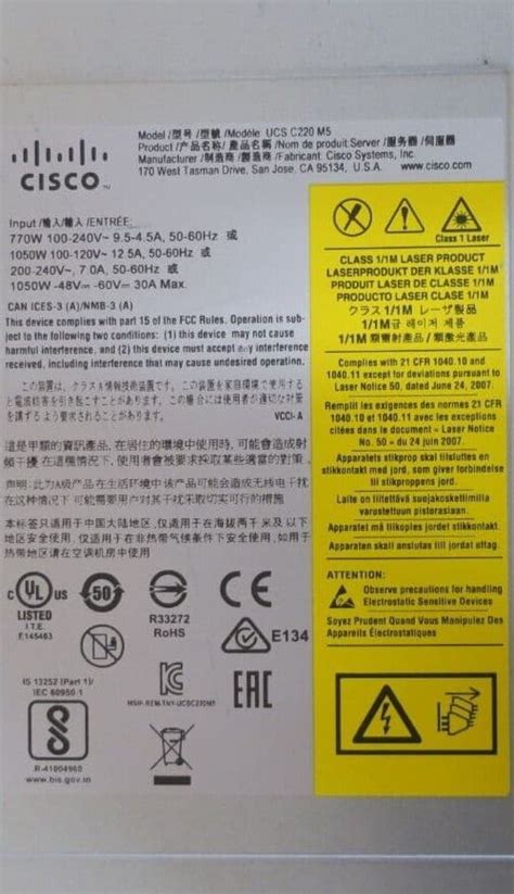 Cisco Ucs C220 M5 Ucsc C220 M5sx 2x Scalable Cpu 24 Dimm 10x 3 5 Bay