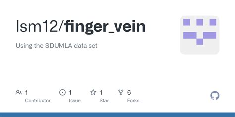 Github Lsm12fingervein Using The Sdumla Data Set