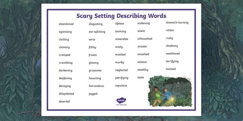Ks2 Spooky Adjectives Descriptive Writing Examples Ks2
