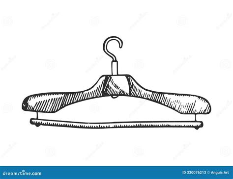 Old Wooden Clothes Hanger Stock Illustration Illustration Of Wheel 330076213