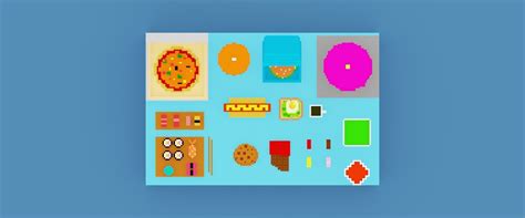 3d Model Voxel Fast Food Pack Vr Ar Low Poly Cgtrader