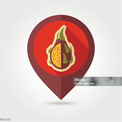 Pitaya 플랫 핀 지도 아이콘입니다 열 대 드래곤 과일 0명에 대한 스톡 벡터 아트 및 기타 이미지 0명 가리키기 건강한 식생활 Istock