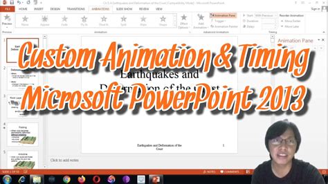 simple tutorial custom animation and timing on microsoft powerpoint