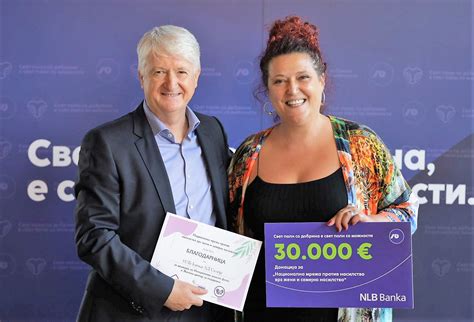 НЛБ Банка донираше 30 000 евра за поддршка на жени жртви на насилство Глас Против Насилство