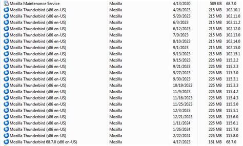 Thunderbird Multiple Updates Saved R Thunderbird