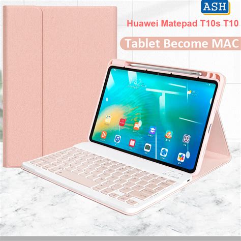 Ash Wireless Bluetooth Keyboard Case For Huawei Matepad T S T Matepad Pro