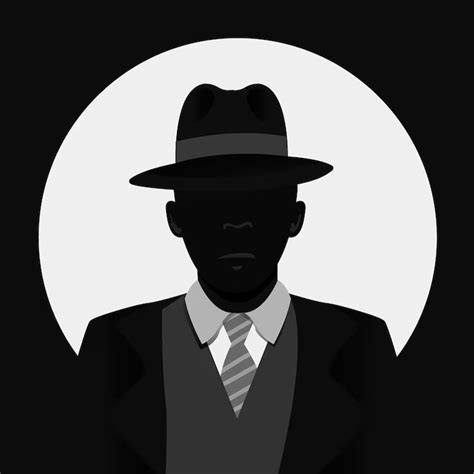 Gangster Hat Silhouette