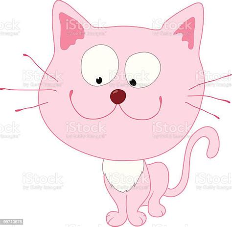 Pinkcat Stock Illustration Download Image Now Cheerful Color Image Cute Istock