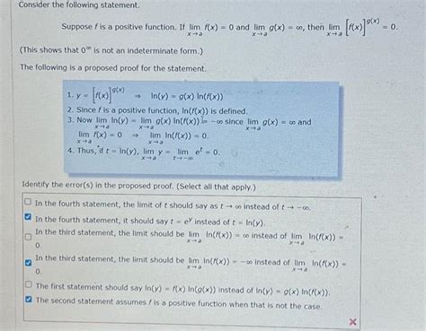 Solved Consider The Following Statement Suppose F Is A Chegg Com