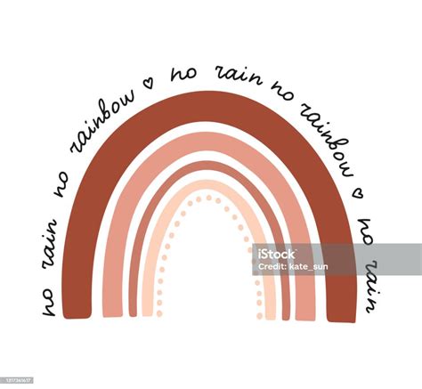 벡터 현대 일러스트레이션 따옴표와 다채로운 무지개 색상과 물방울 무늬 아크의 추상적 인 창조적 인 이미지 로고 키즈 프린트