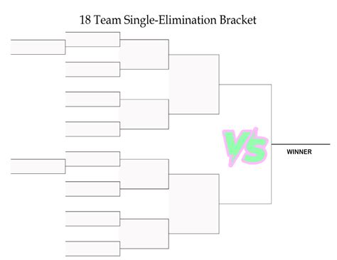 18 Team Tournament Bracket Free And Printable Printerfriendly