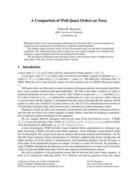 Pdf A Comparison Of Well Quasi Orders On Trees