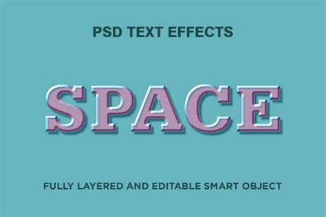 Editable PSD Space Text Effect Graphic By JM Graphics Creative Fabrica