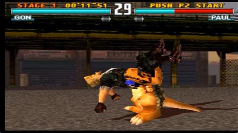Tekken 3 Gon Steals All King Moves Tekken 3 Game Youtube