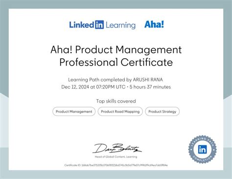 Arushi Rana On Linkedin Certificate Of Completion 10 Comments